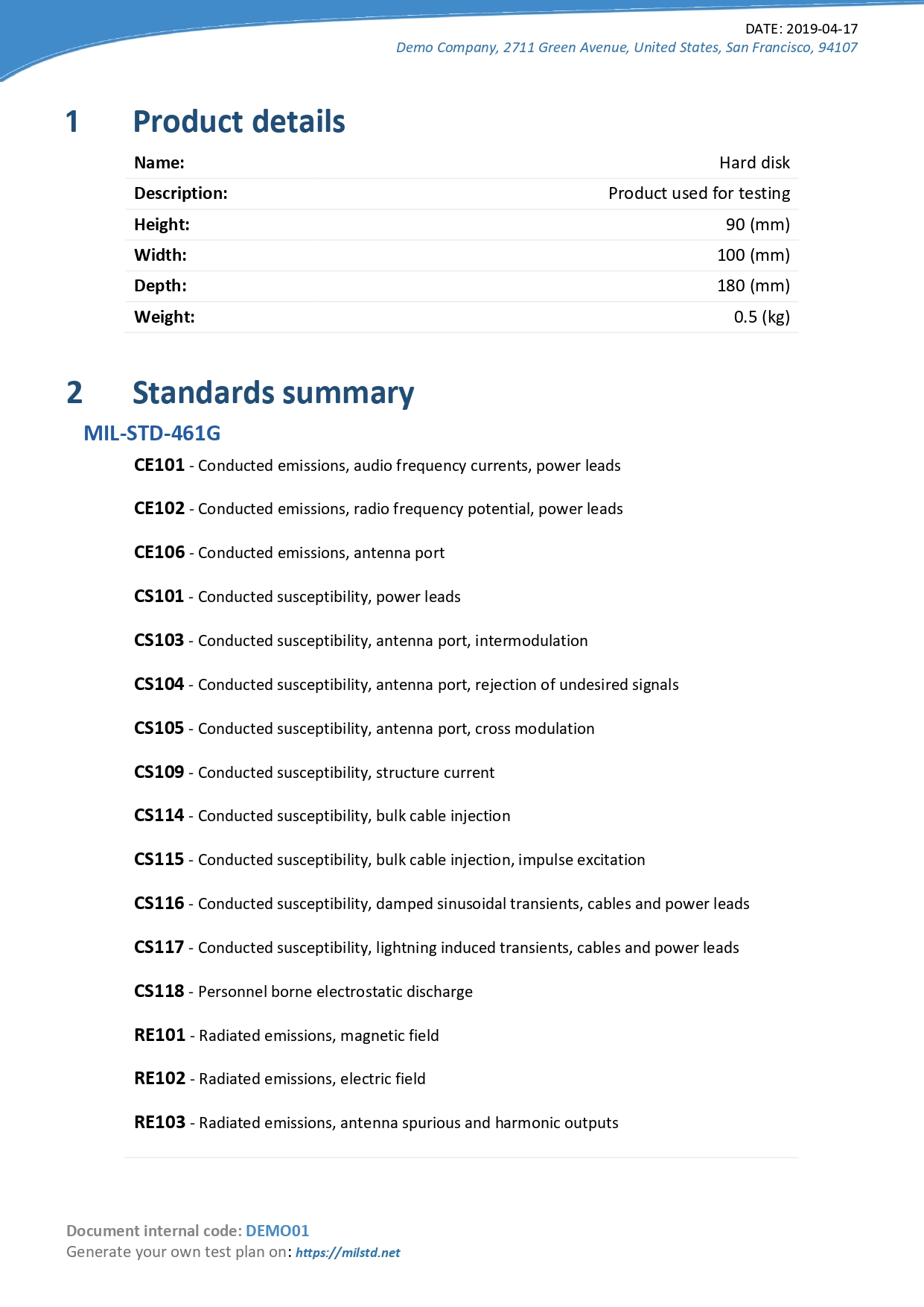 Test plan generator, your test plans online