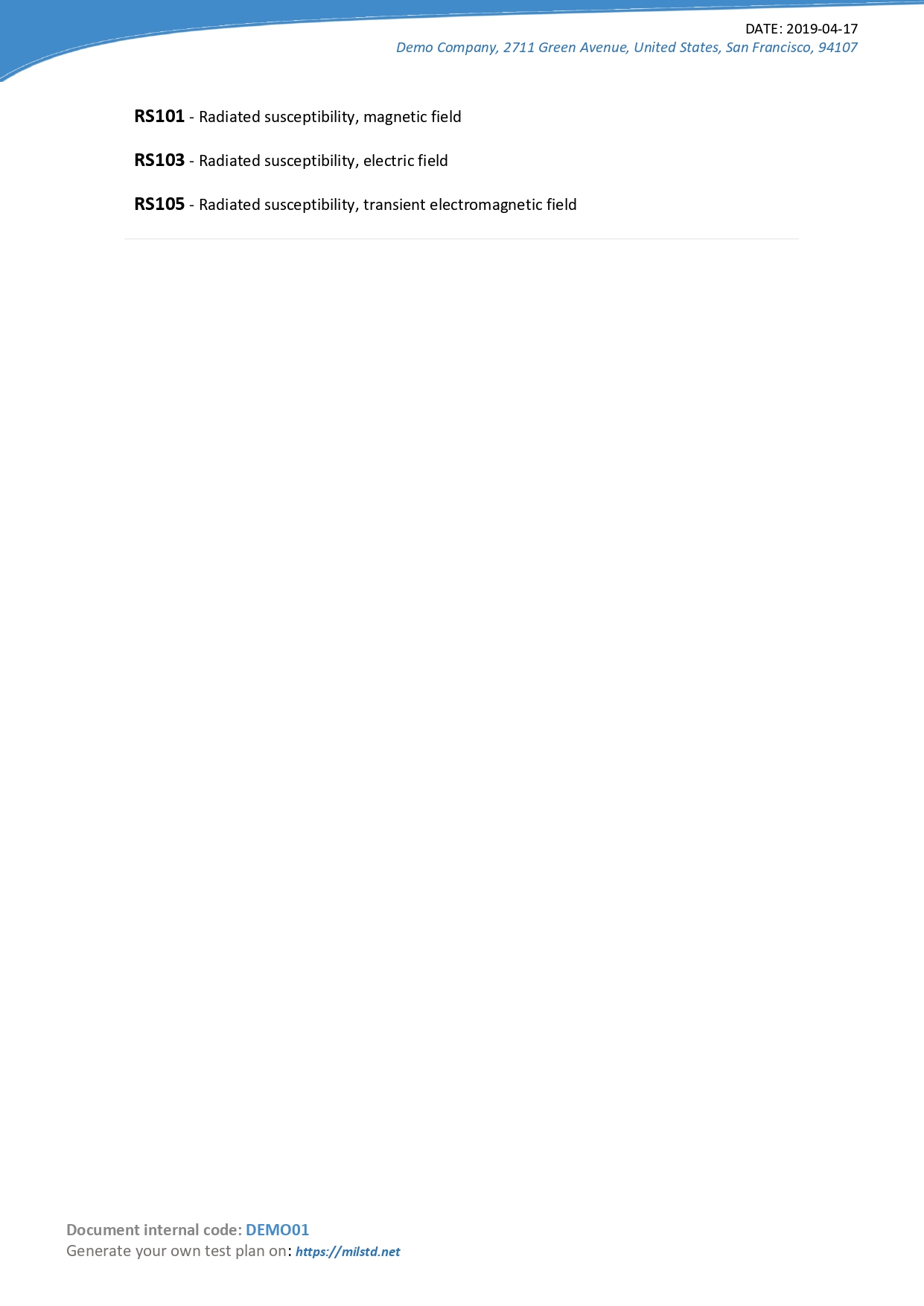 Test plan generator, your test plans online